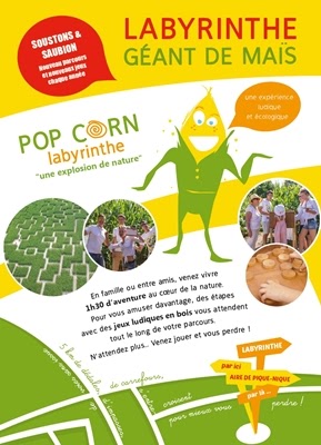 Popcorn labyrinthe - Camping Grand Pré